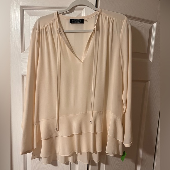 Magaschoni | Tops | Magaschoni Silk Blouse Large | Poshmark